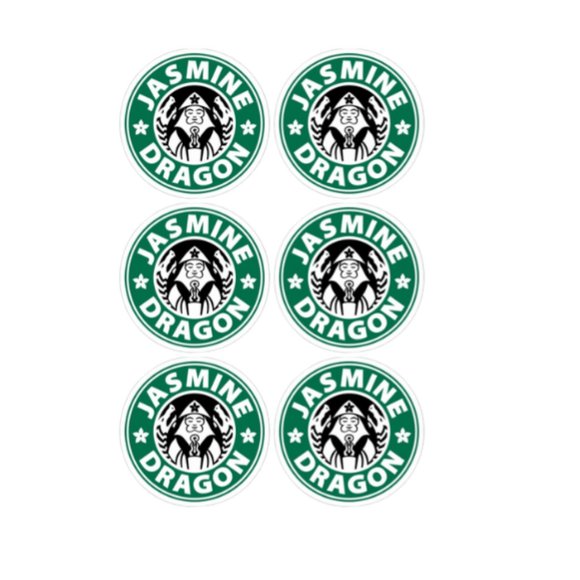 Design | Starbucks Jasmine Dragon Laminated Vinyl Stickers 12 | Poshmark